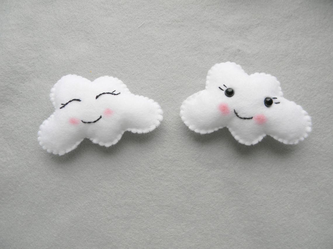 PDF Felt Clouds Ornament Pattern Cloud PDF Sewing Pattern - Etsy UK