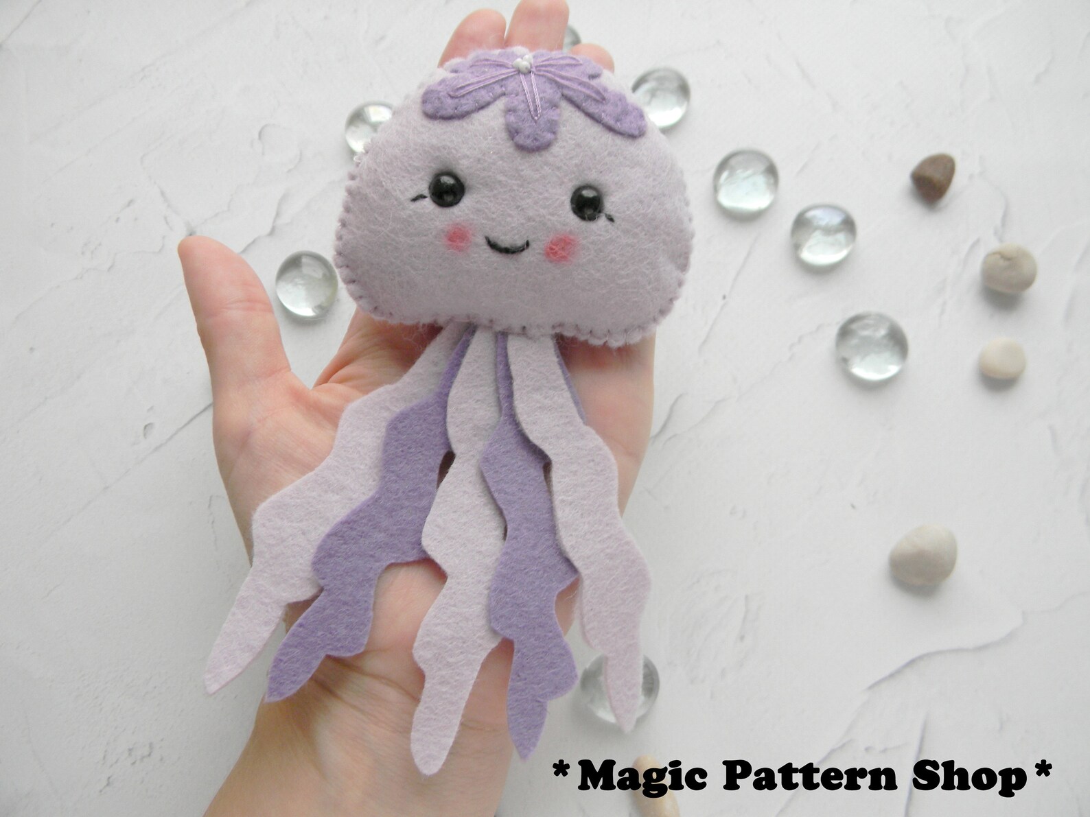 Felt Jellyfish Sewing Pattern Cute Jellyfish PDF Pattern Jellyfish ...