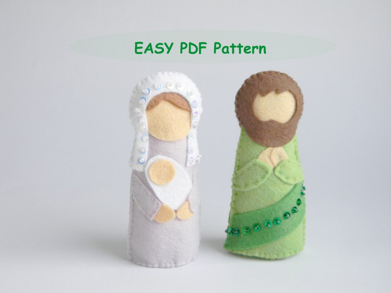 PDF Pattern Felt Nativity Scene Nativity Set Scene Mary Joseph | Etsy