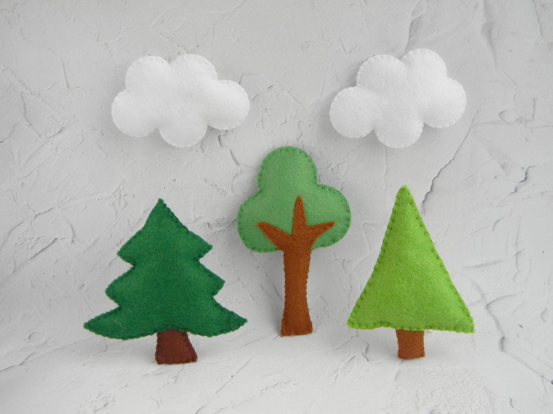 Mountain Baby Mobile Pattern Felt bear moose mobile PDF | Etsy