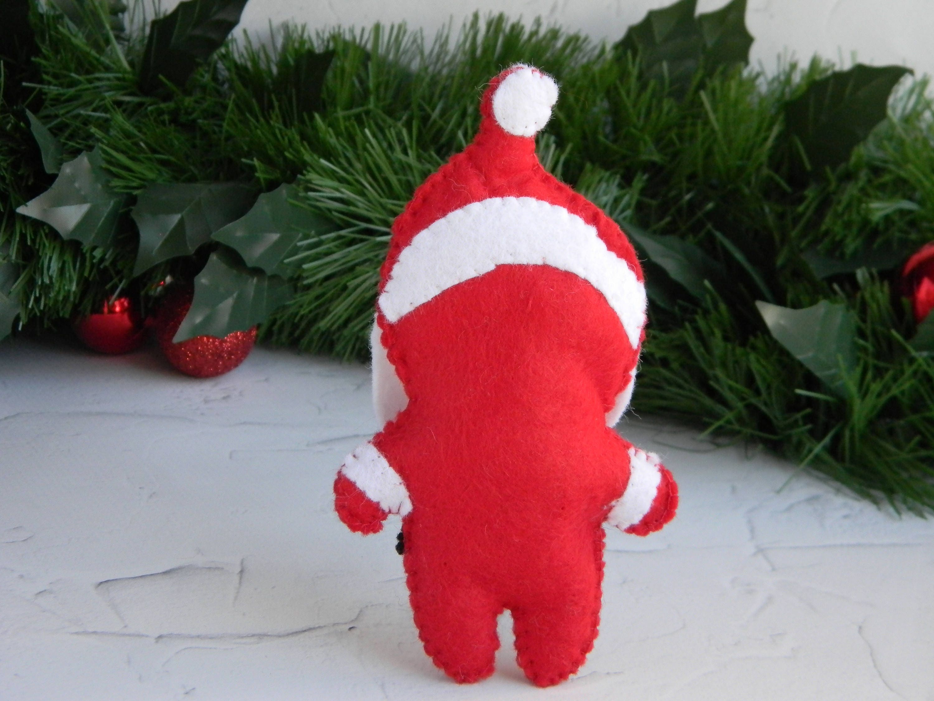 Santa Claus Ornament Pattern Felt Christmas Ornament Pattern | Etsy