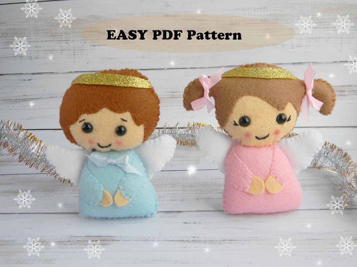 Angel Doll PDF Pattern Christmas Angel Ornament Angel Sewing | Etsy