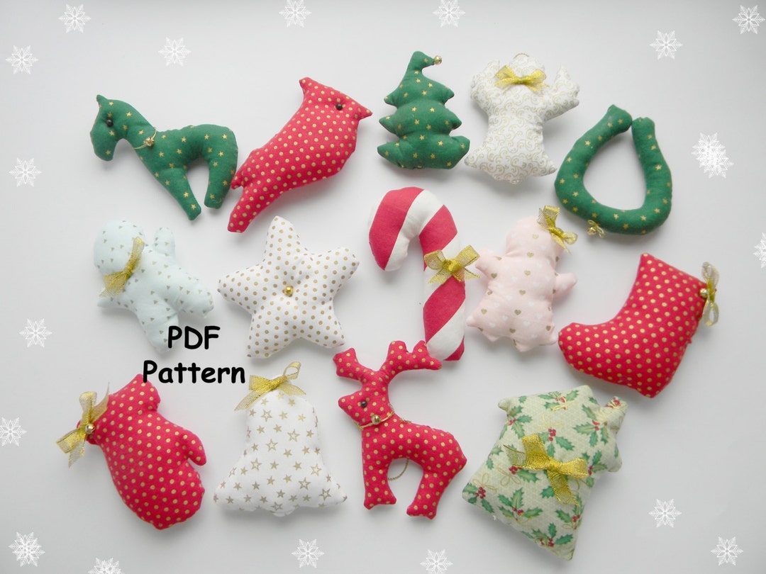 PDF Christmas Sewing Pattern Christmas Ormaments Easy Sewing Pattern ...