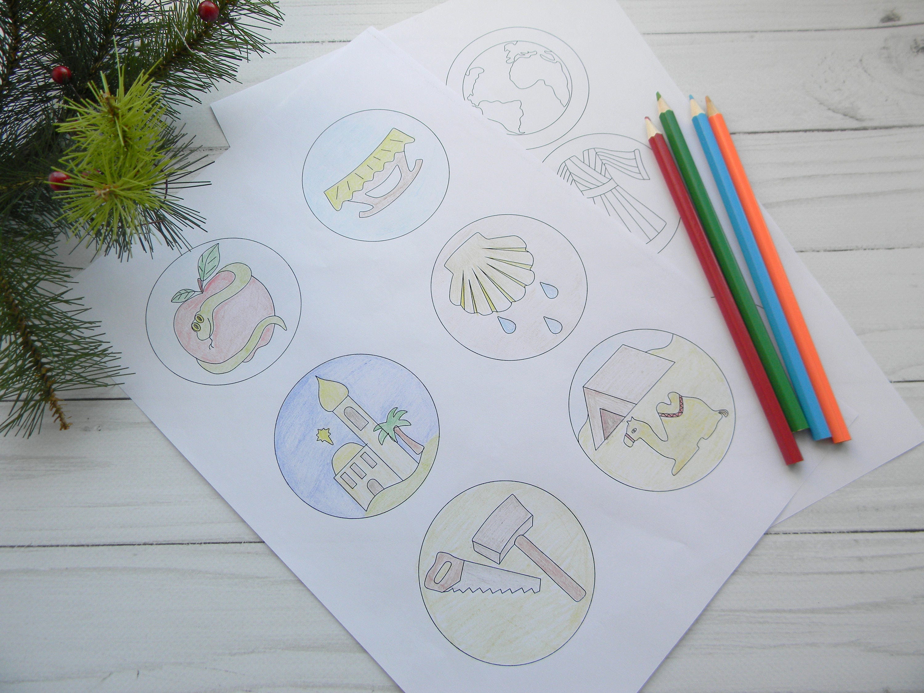 Printable Jesse Tree Ornaments Children's Jesse Tree - Etsy