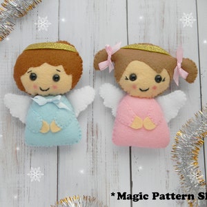 Angel Doll PDF Pattern Christmas Angel Ornament Angel Sewing Tutorial ...