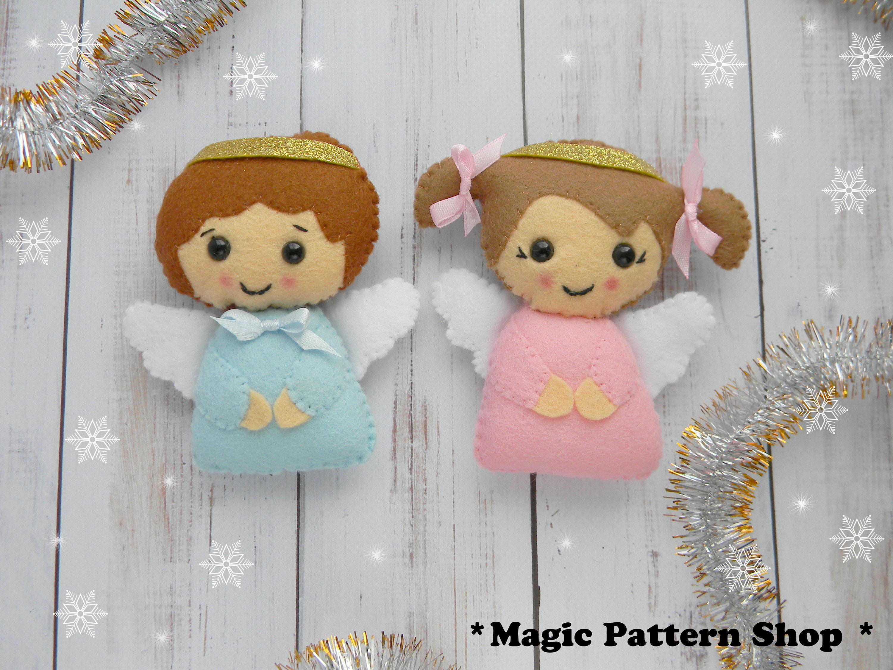 Angel doll PDF pattern Christmas angel ornament Angel sewing | Etsy