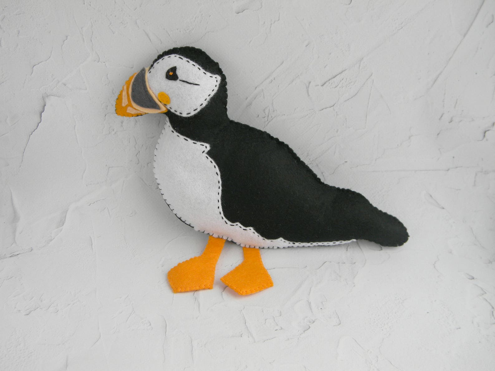 Stuffed Puffin Sewing Pattern Felt Puffin Plush Softie Arctic | Etsy UK