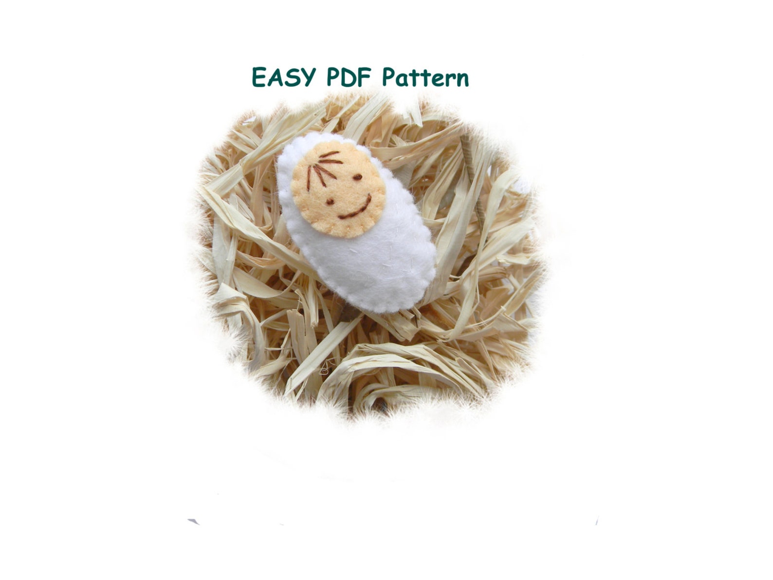 PDF Pattern Baby Jesus Christmas Ornament Nativity Ornaments - Etsy