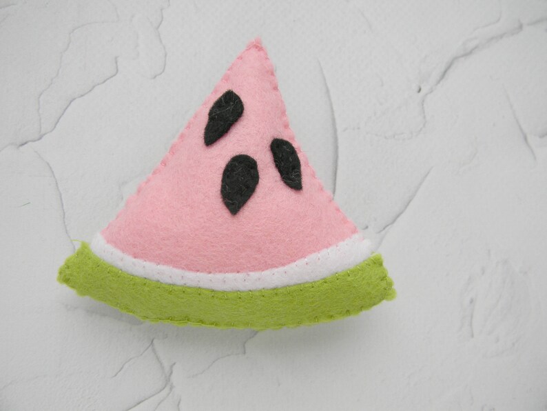 Felt Watermelon Ornament PDF Pattern Kawaii Watermelon Sewing - Etsy