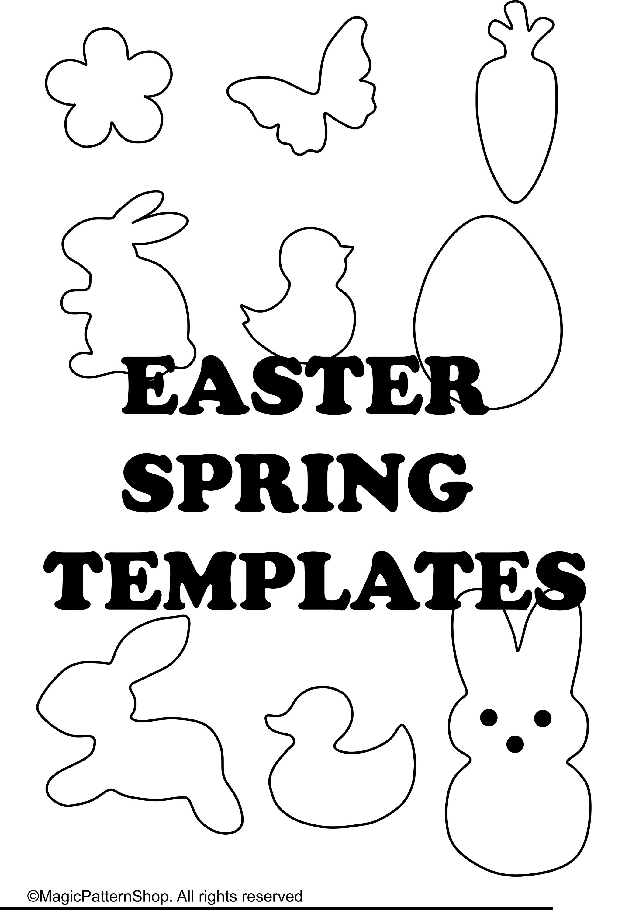 Easter Pattern PDF Easter Ornaments Templates PDF Instant - Etsy