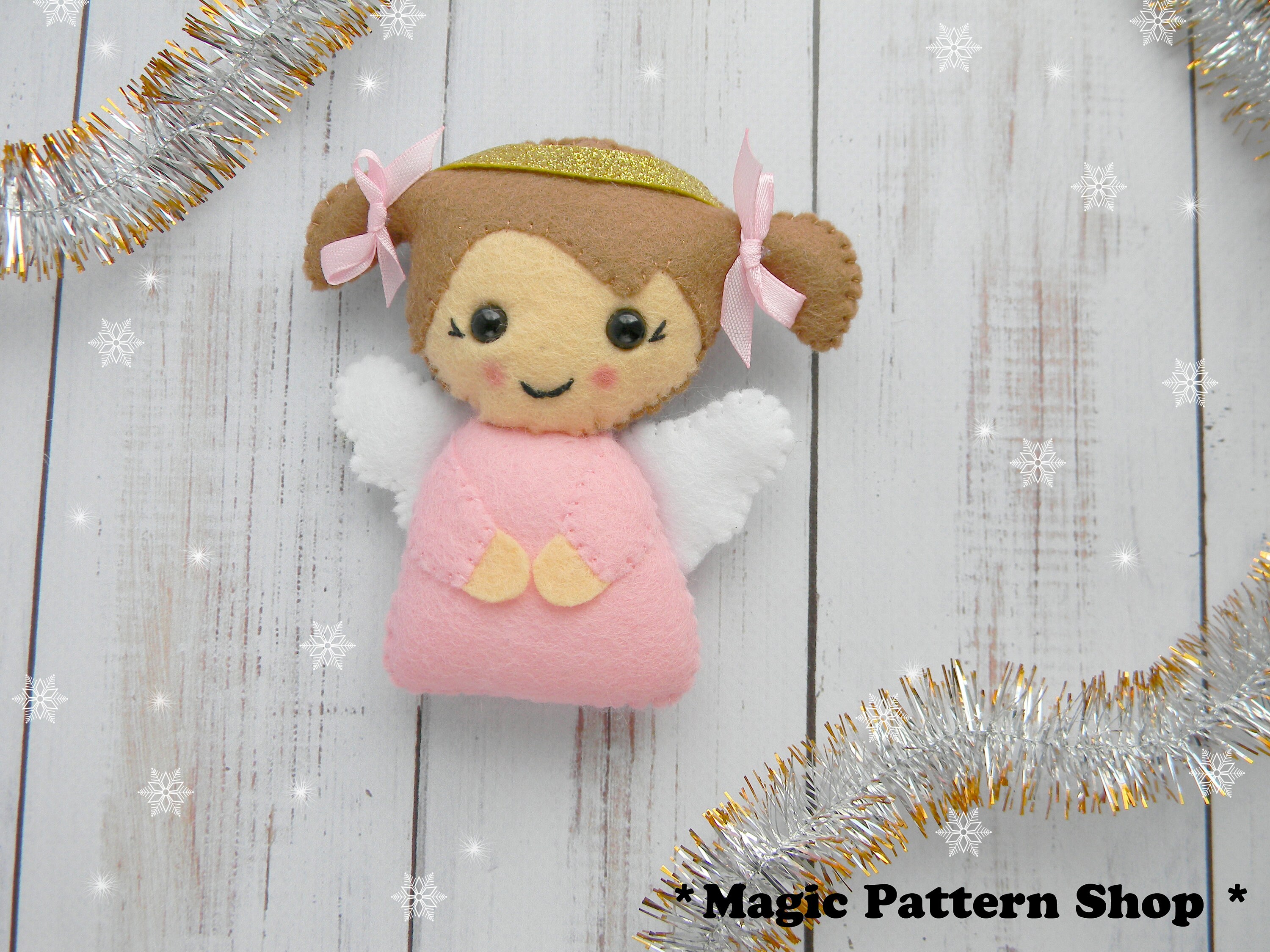 Angel Doll PDF Pattern Christmas Angel Ornament Angel Sewing | Etsy