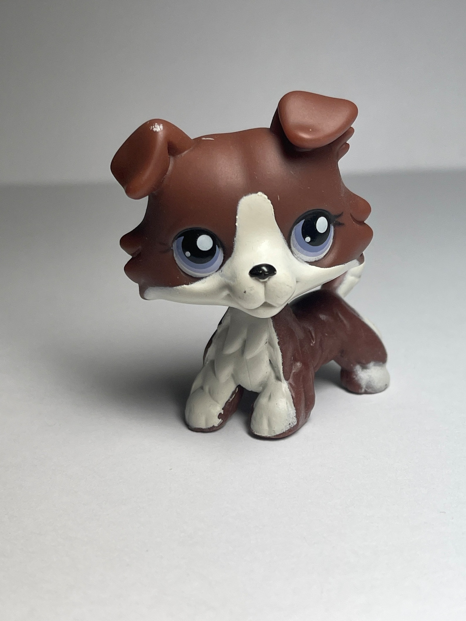 LPS Littlest Pet Shop Brown /white Collie Hasbro - Etsy