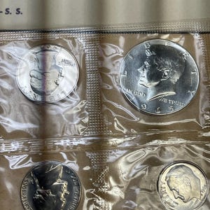 1965 S-s Proof 5-coin Set Uncirculated Opened Envelope - Etsy