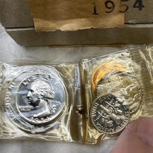 1954 Proof 5-coin Set Uncirculated-cameo Original Box Hard to Find - Etsy