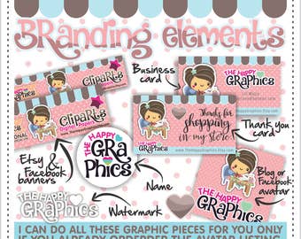 Cliparts Digital Papers & Cute Graphics by TheHappyGraphics