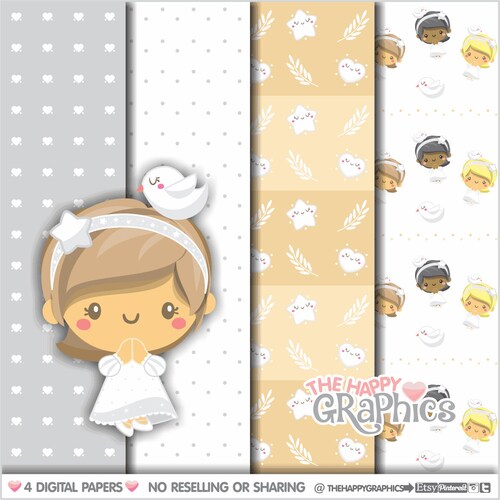 First Communion Digital Paper COMMERCIAL USE First Communion - Etsy