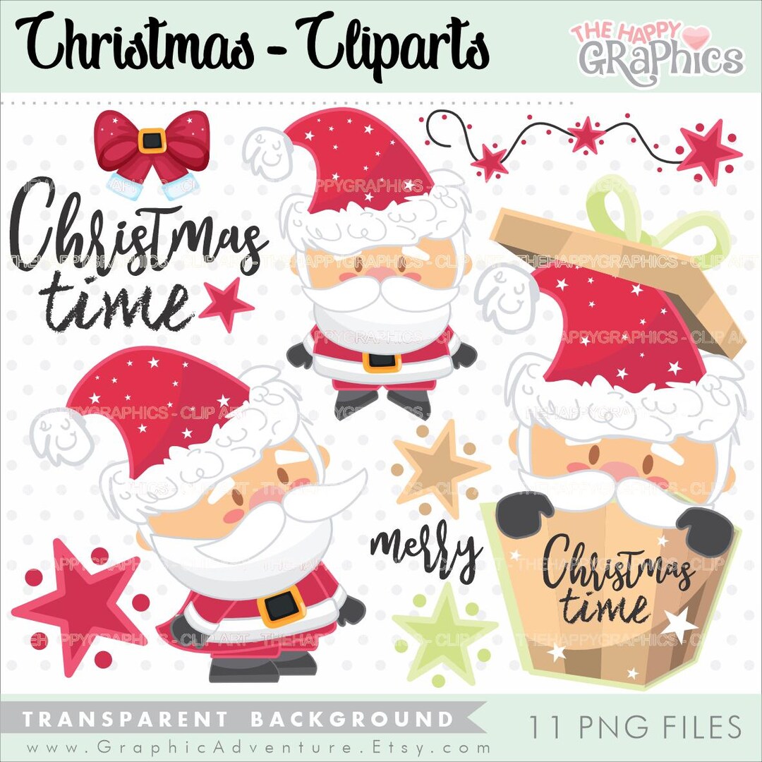 Santa Claus Clipart, Christmas Clipart, Noel Clipart, Noel Graphics ...