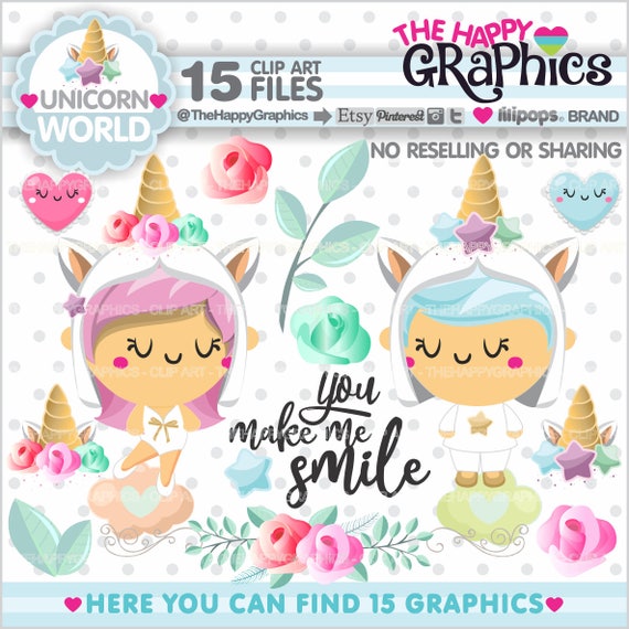 Unicorn Clipart, Unicorn Graphics, Commercial Use, Unicorn Party ...