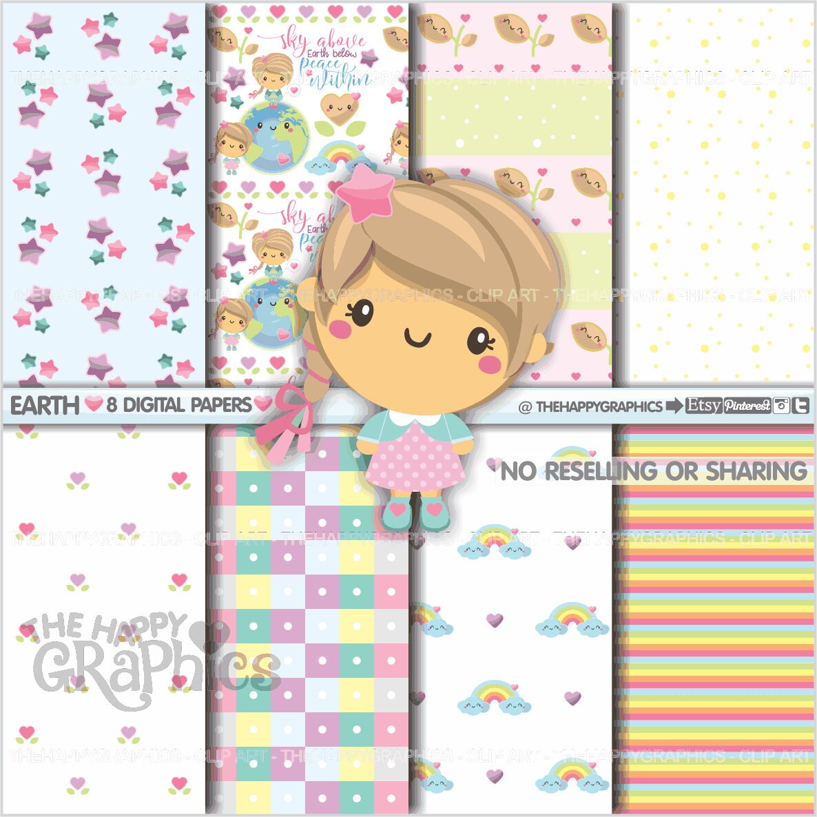 Spring Digital Paper COMMERCIAL USE Spring Pattern - Etsy