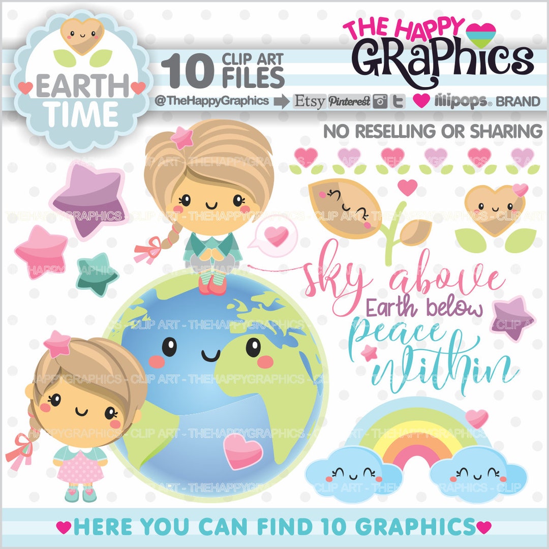 Spring Clipart, Spring Graphics, COMMERCIAL USE, Earth Cliparts, Planet ...