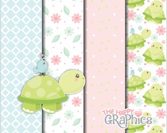 Spring Digital Paper COMMERCIAL USE Spring Pattern | Etsy