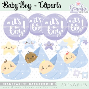 Baby Clipart, Baby Boy, Clipart, New Born, Welcome Baby, Blue Clipart ...