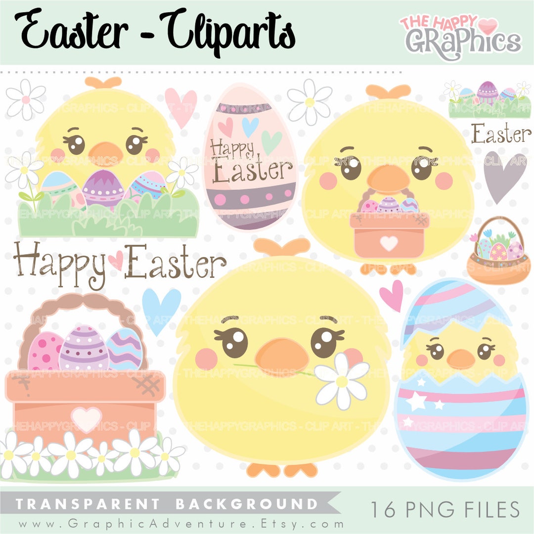 Easter Chick, Clipart, Easter Clipart, Spring Clipart, Easter Graphic ...