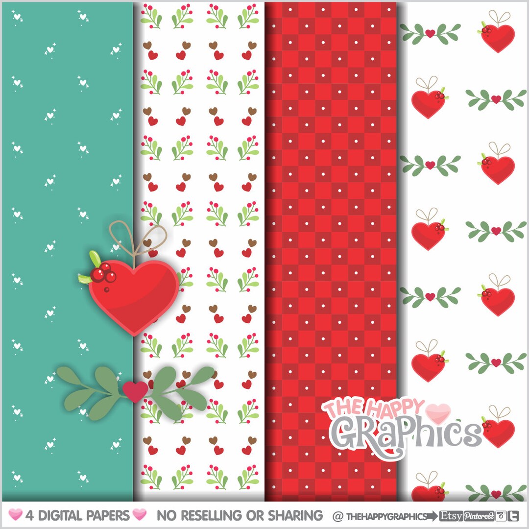 Christmas, Digital Papers, Christmas Patterns, Digital, Printable ...