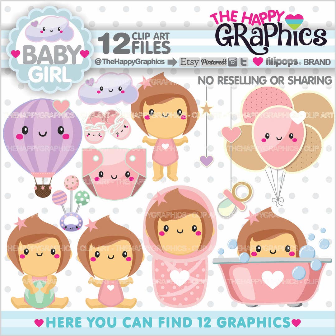 Baby Clipart, Baby Graphics, COMMERCIAL USE, Planner Accessories, Baby ...