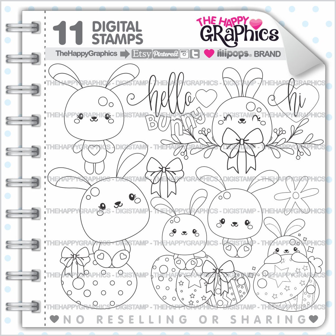 Spring Digistamp Digital Images Spring Digital Digital - Etsy