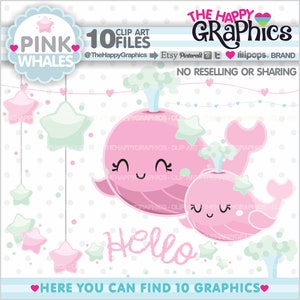 Whale Clipart, Whale Graphics, COMMERCIAL USE, Mom Cliparts, Mother ...