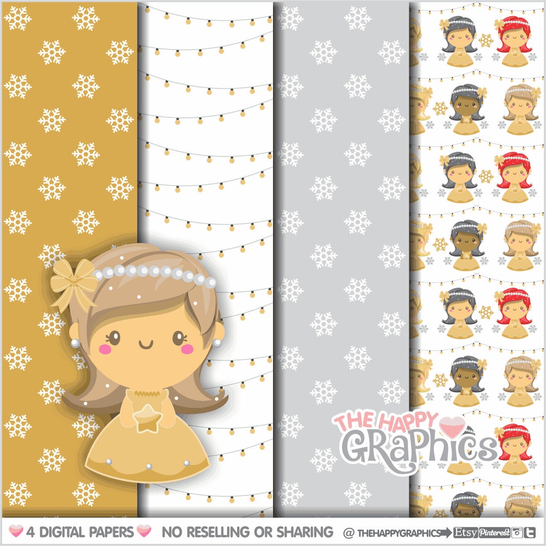 New Year Digital Paper, COMMERCIAL USE, New Year Pattern, Printable ...