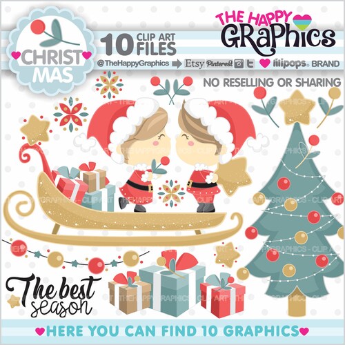 Santa Claus Clipart Christmas Clipart COMMERCIAL USE Noel - Etsy