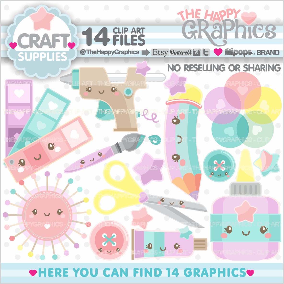 Crafting Supplies Clipart