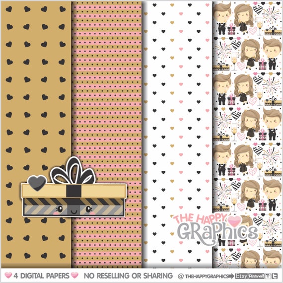 Celebration Digital Paper New Year Digital Paper COMMERCIAL | Etsy