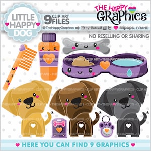 Dog Clipart, Dog Graphic, COMMERCIAL USE, Dog Party, Planner ...