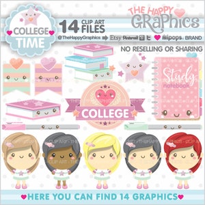 College Clipart, College Graphics, COMMERCIAL USE, Sorority Graphics ...