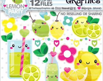 Summer Clipart Summer Graphics COMMERCIAL USE Kawaii | Etsy