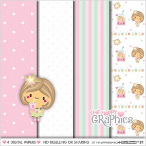 Pink Lemonade Pattern, Lemon Digital Paper, Fruit Paper, Fruit Pattern ...