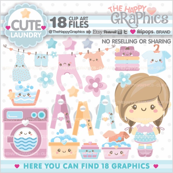 Clean Laundry Basket Clip Art