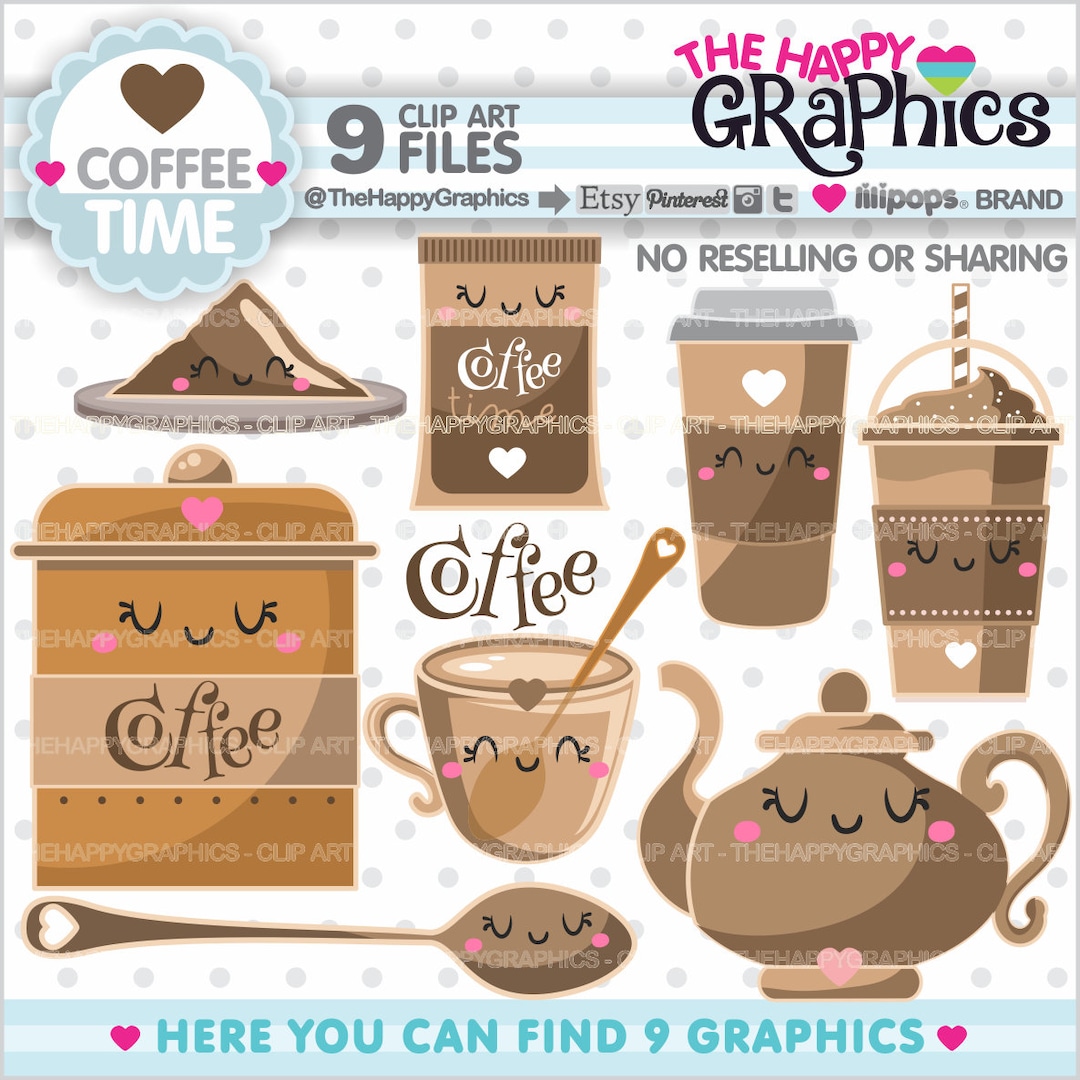 Coffee Clipart, Coffee Graphic, COMMERCIAL USE, Cup of Coffee, Beverage ...