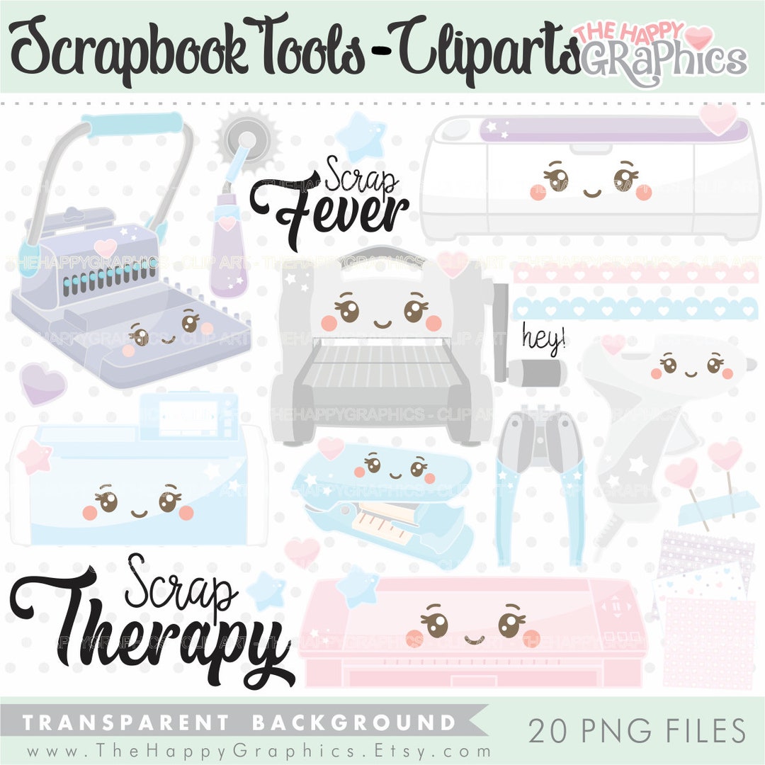 Scrapbook Tools, Cliparts, Scrapbooking Tools, Craft Tools, Tools for ...