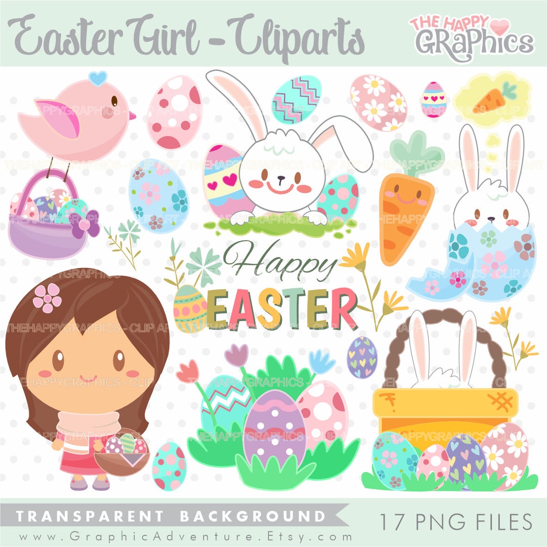 Easter Clipart, Easter Graphics, Easter Gil, Spring Cliparts, Spring ...