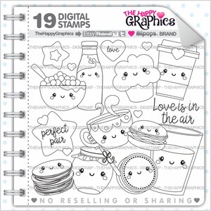 Love Stamps, Digi Stamp, Digital Image, Love Digistamp, Coloring Page ...