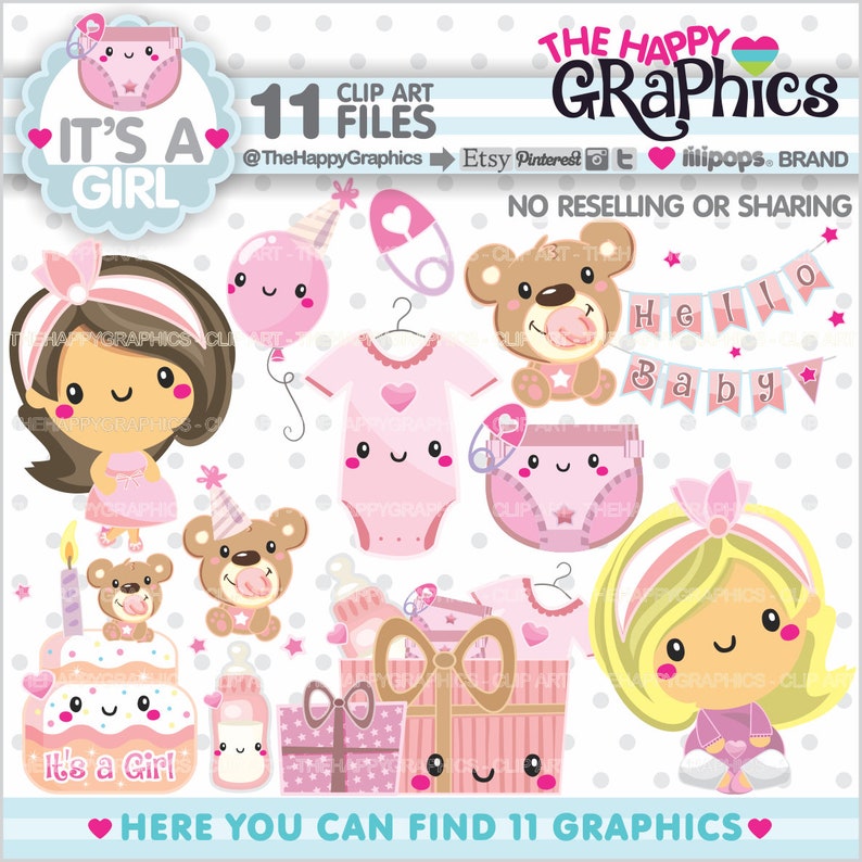 Baby Clipart Baby Graphics Commercial Use Baby Party Baby | Etsy