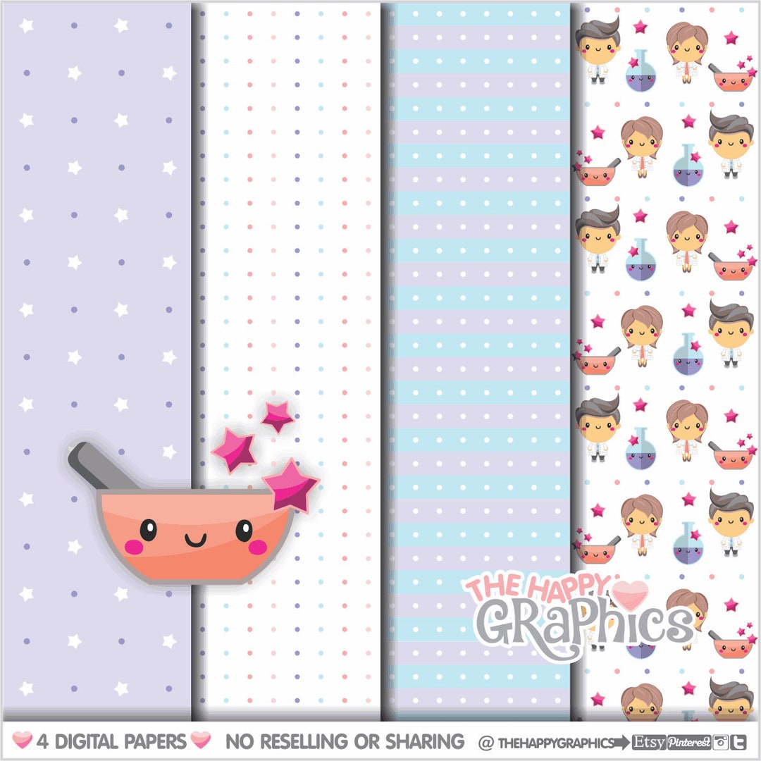 Lab Digital Paper, Lab Pattern, Science Lab, Biology Paper, School ...