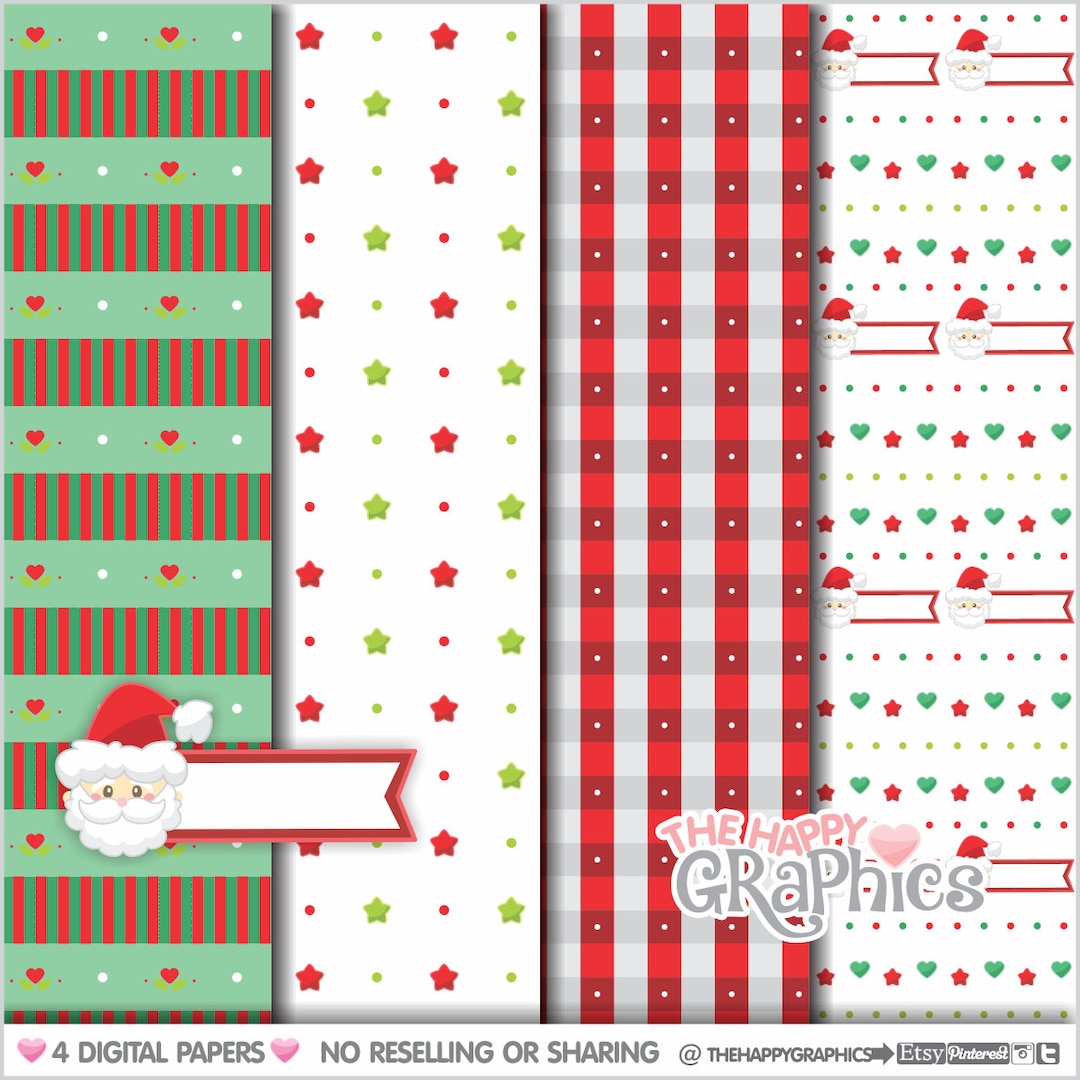 Christmas Digital Paper, Noel Pattern, Christmas Pattern, Printable ...