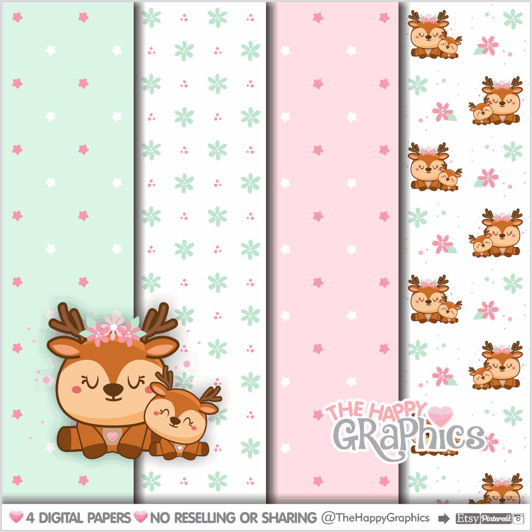 Mother Digital Paper, COMMERCIAL USE, Mother Pattern, Printable Paper ...