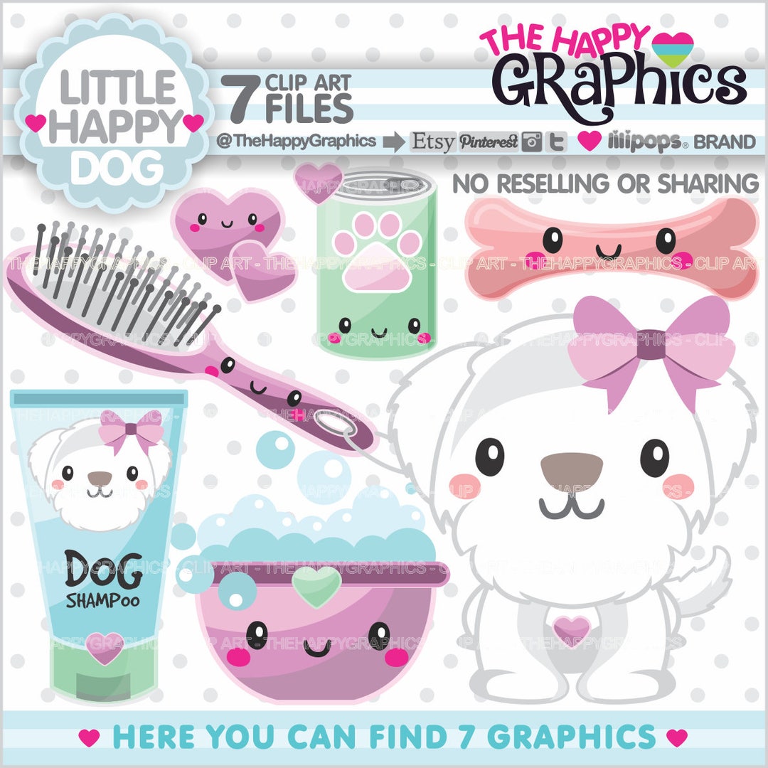 Dog Clipart, Dog Graphic, COMMERCIAL USE, Dog Party, Planner ...