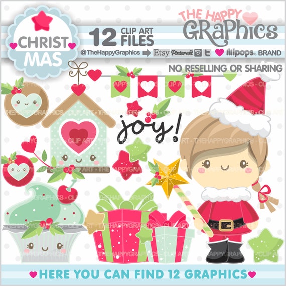 Santa Claus Clipart, Christmas Clipart, COMMERCIAL USE, Noel Clipart ...